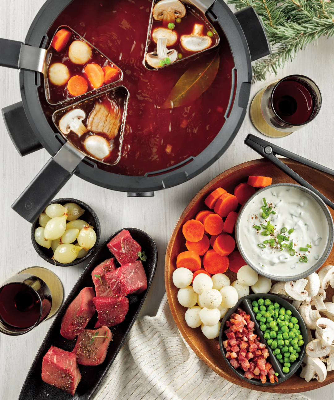 Fondue bourguignonne : recette et accompagnement